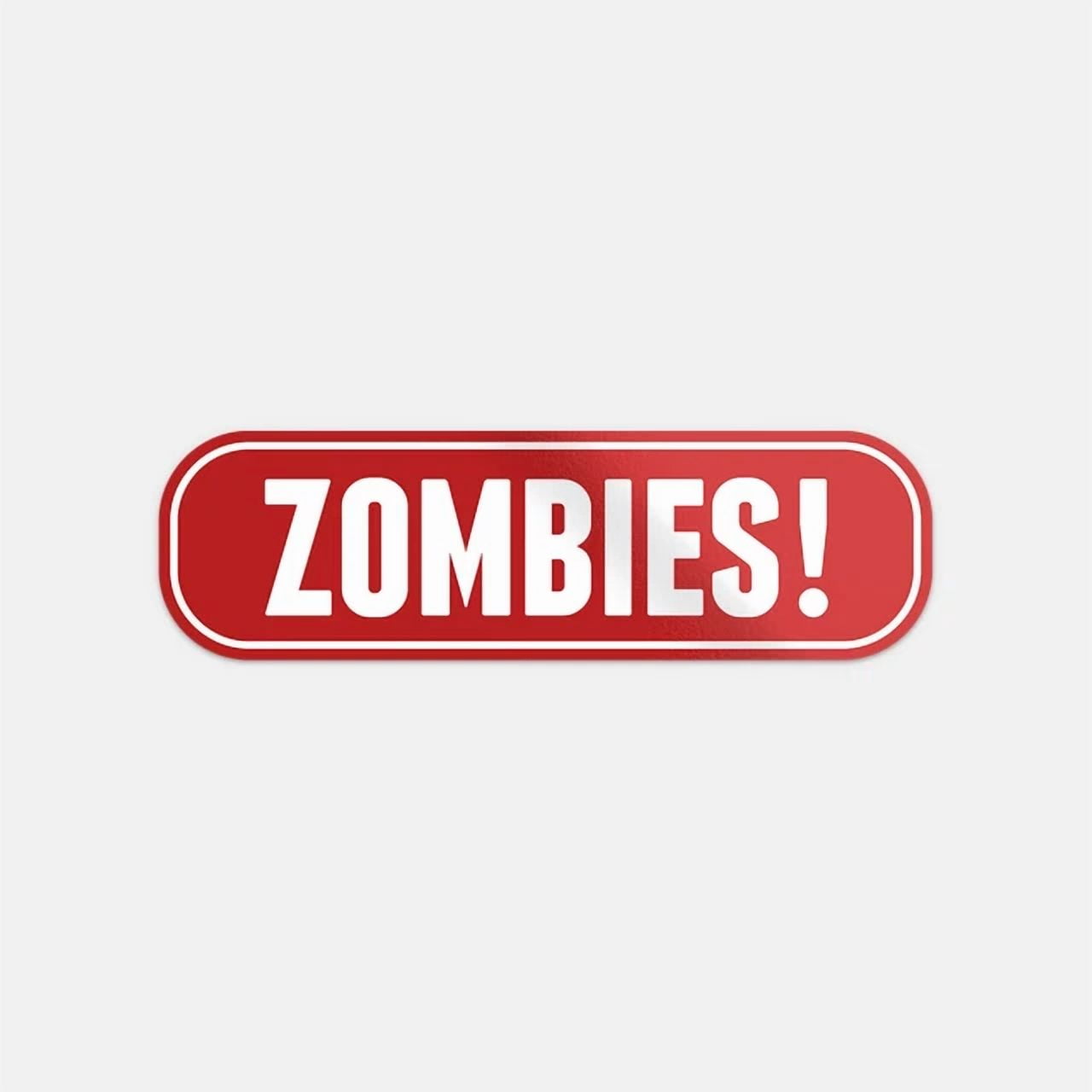 DOPASTICKER Warning Zombie Sign Sticker Decal Phone Decal Water Bottle ...