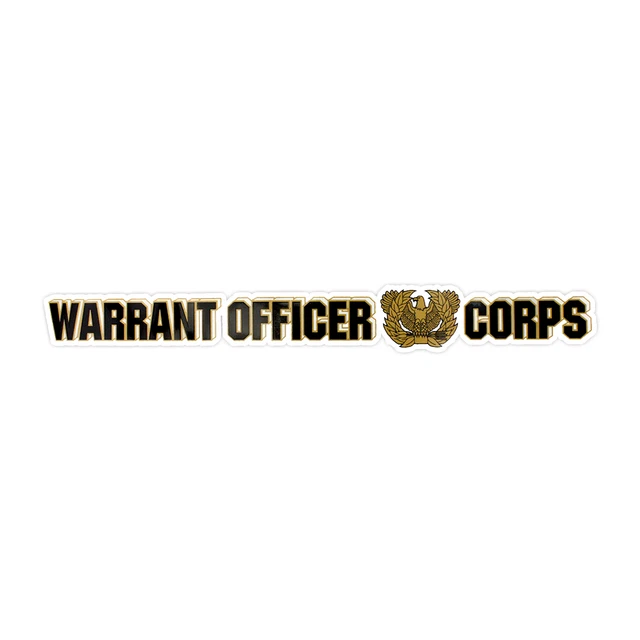 DOPASTICKER Warrant Officer Corps Clear Window Strip Sticker Soldier ...