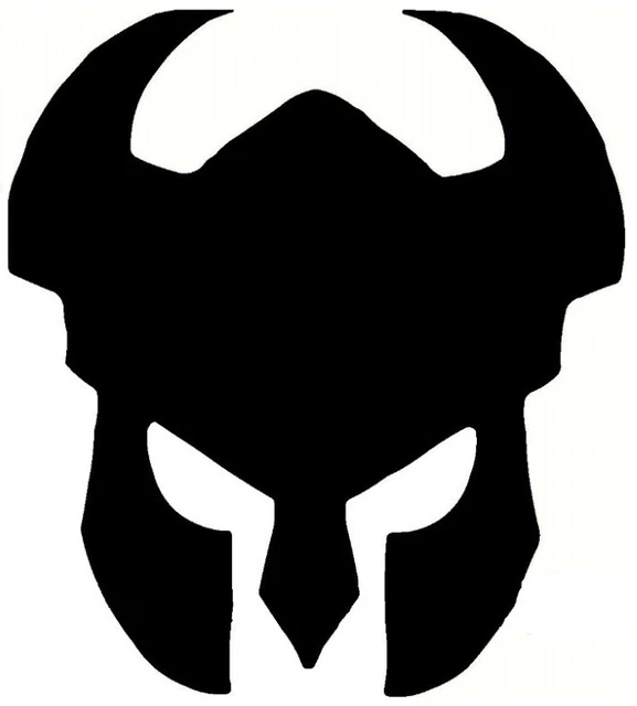 DOPASTICKER Warrior Viking Knight Medievil Sticker Hard Hat Sticker ...