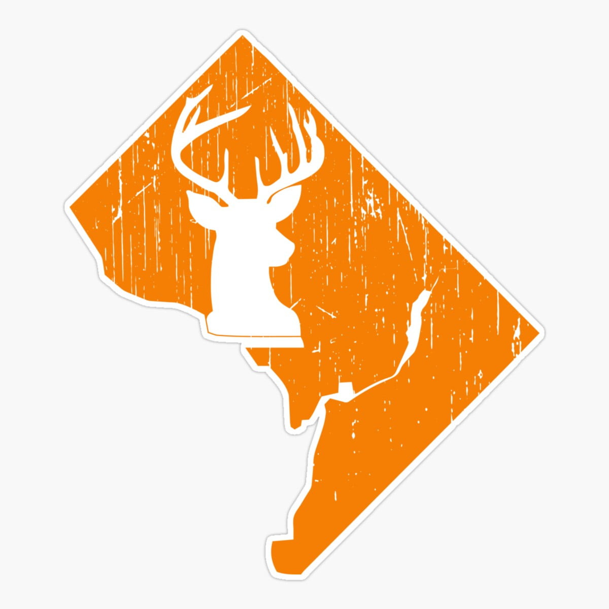 DOPASTICKER Washington Dc Deer Hunting Sticker, Phone Sticker Car ...