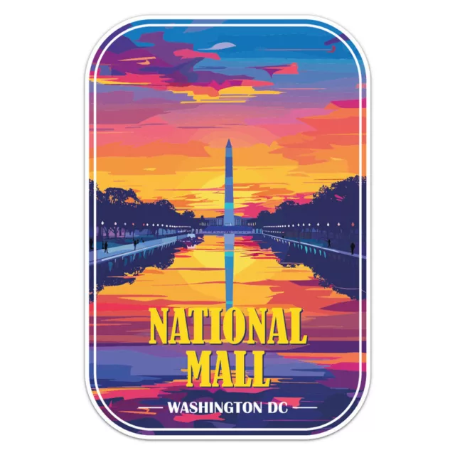 DOPASTICKER Washington Dc National Mall Sticker Decal Phone Decal Water ...