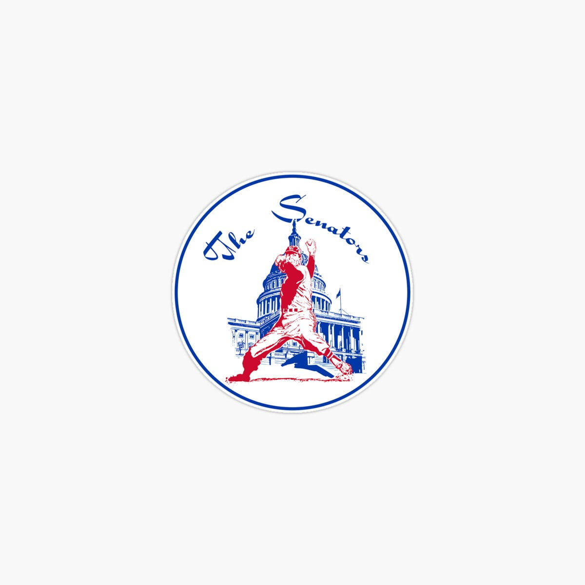 DOPASTICKER Washington Senators Alternate Logo Sticker, Phone Sticker ...