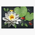 DOPASTICKER Water Lily And Koi Sticker Waterproof Sticker For Water ...