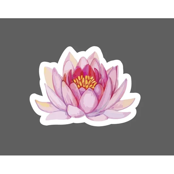 DOPASTICKER Water Lily Sticker Flower Floral Lake Pond Sticker Phone ...
