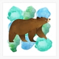 DOPASTICKER Watercolor Bear Sticker, Phone Sticker Water Bottle Sticker ...