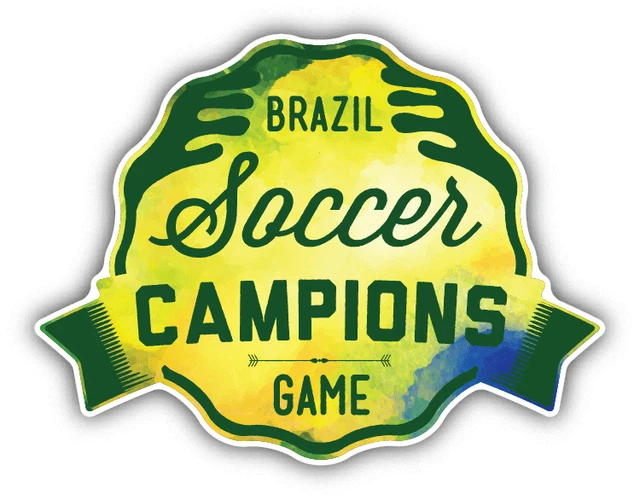DOPASTICKER Watercolor Brazil Soccer Champions Game Car Sticker Phone ...