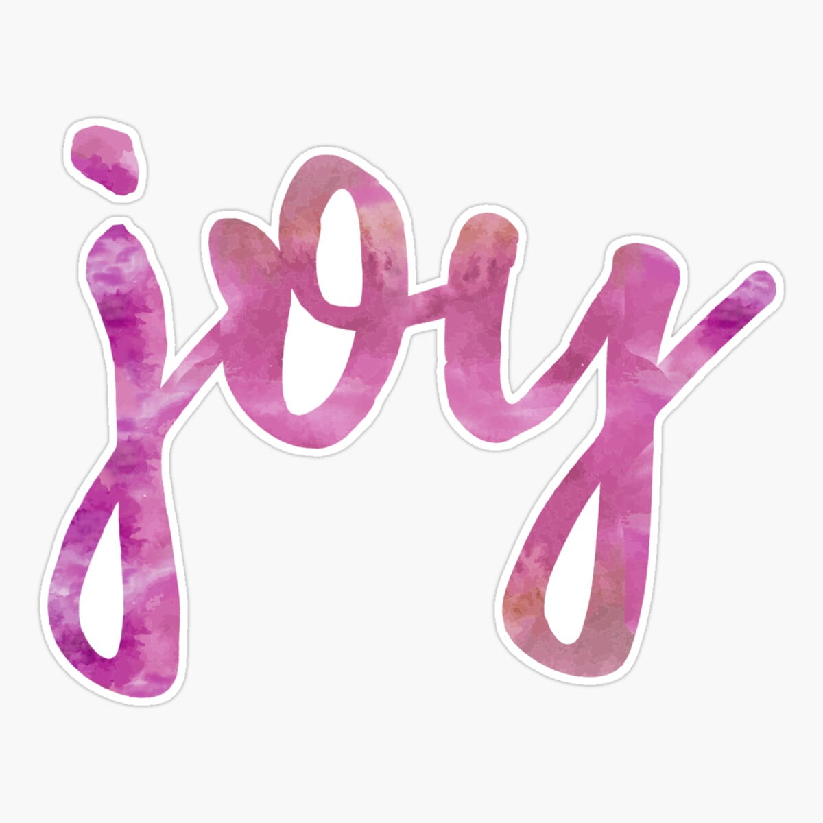 DOPASTICKER Watercolor Joy - Rose Sticker, Phone Sticker Car Sticker ...