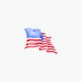 DOPASTICKER Watercolor Waving American Flag Sticker Phone Sticker ...