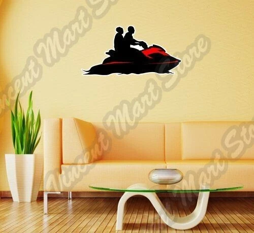 DOPASTICKER Waverunner Jet Ski Water Sport Sea Wall Sticker Interior ...