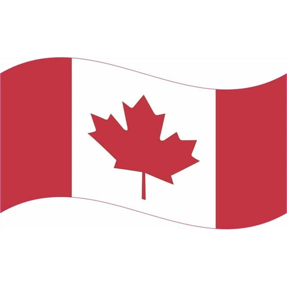 DOPASTICKER Waving Cana.Da Flag Stickers Flags Sticker Phone Sticker ...