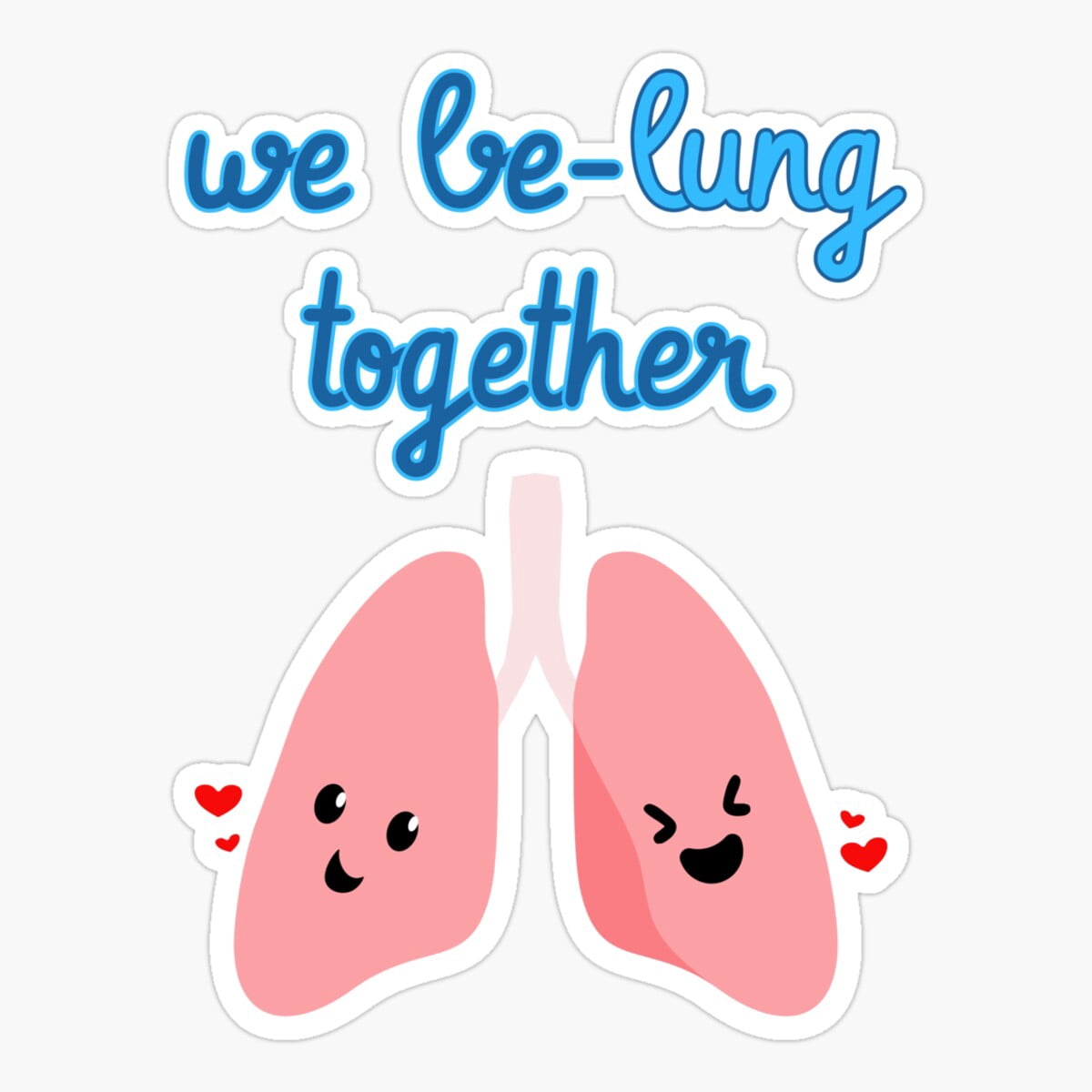 DOPASTICKER We Be-Lung Together Sticker, Phone Sticker Car Stickers ...