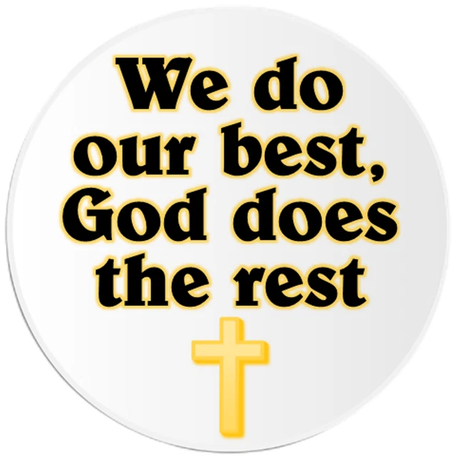 DOPASTICKER We Do Our Best God Does The Rest Sticker, Christian Phone ...