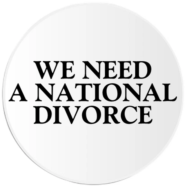 DOPASTICKER We Need A National Divorce Phone Decal Water Bottle ...