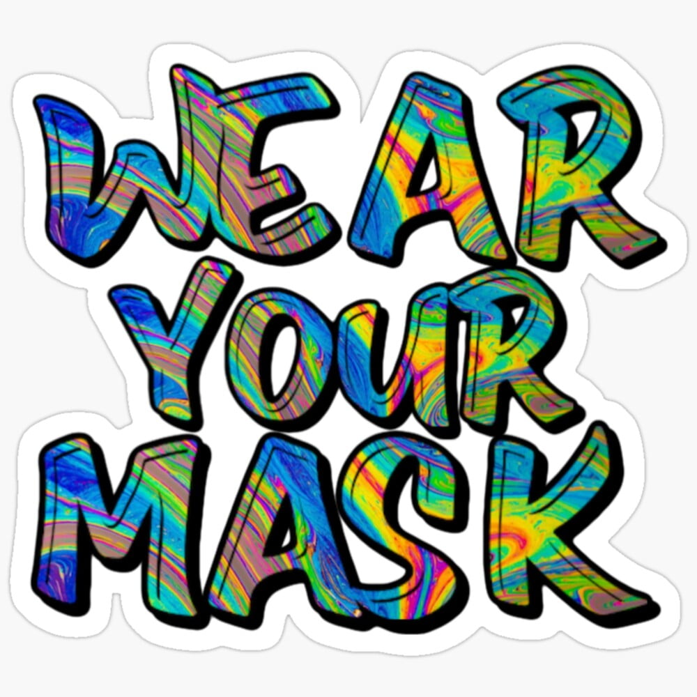 DOPASTICKER Wear Your Mask Rainbow - Perfect Birthday Gift Everyone ...