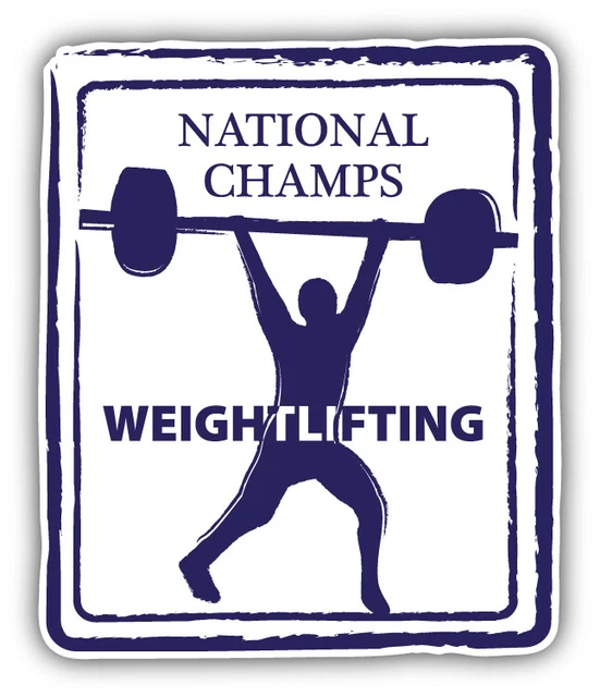 DOPASTICKER Weightlifting Retro Passport Stamp Sticker Decal Phone ...
