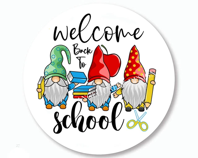 DOPASTICKER Welcome Back To School Gnomes Teacher Scrapbook Stickers ...