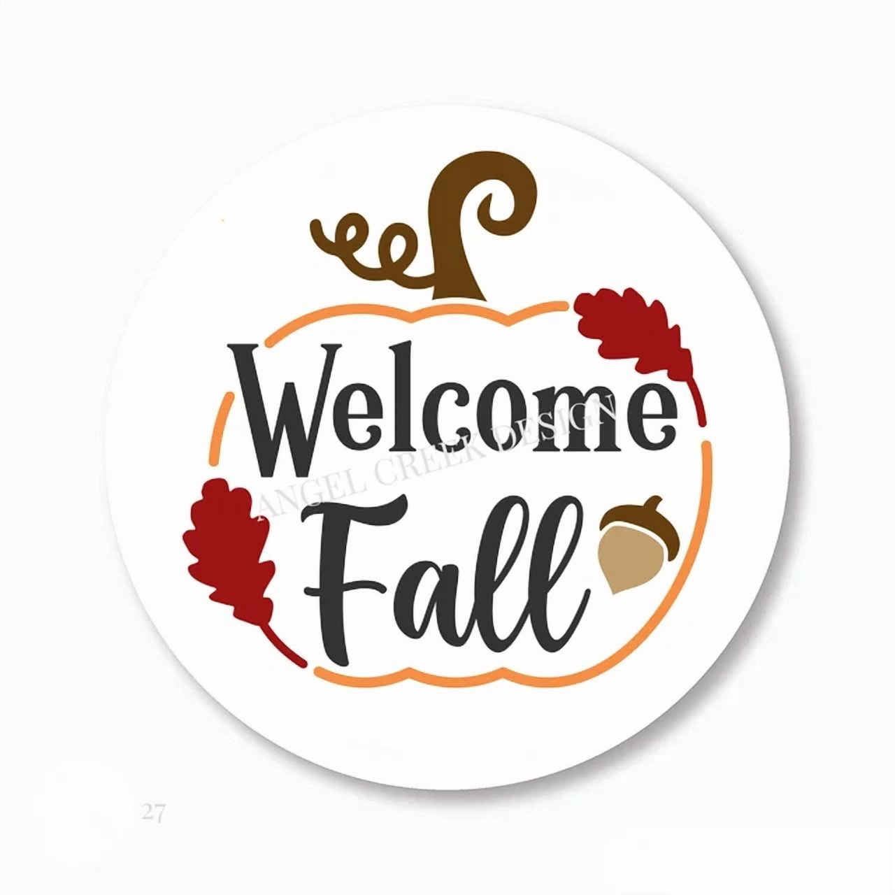 DOPASTICKER Welcome Fall Pumpkins Scrapbook Stickers Autumn Fall Phone ...