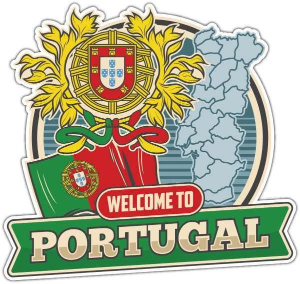 DOPASTICKER Welcome To Portugal Flag Travel Traveling Car Window ...