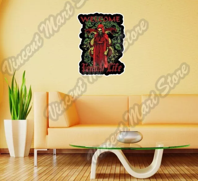 DOPASTICKER Welcome Venom Life Snake Skull Gift Wall Sticker Room ...