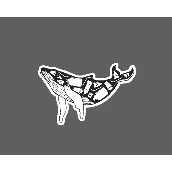 DOPASTICKER Whale Sticker Trash Ocean Conservation Clean Earth Sticker ...