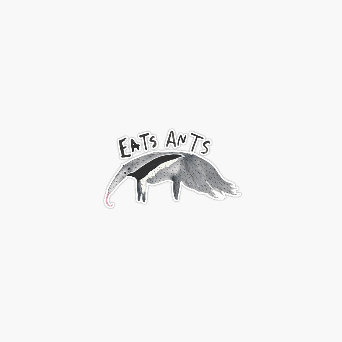 DOPASTICKER What Does An Anteater Do? Sticker, Phone Sticker Car ...