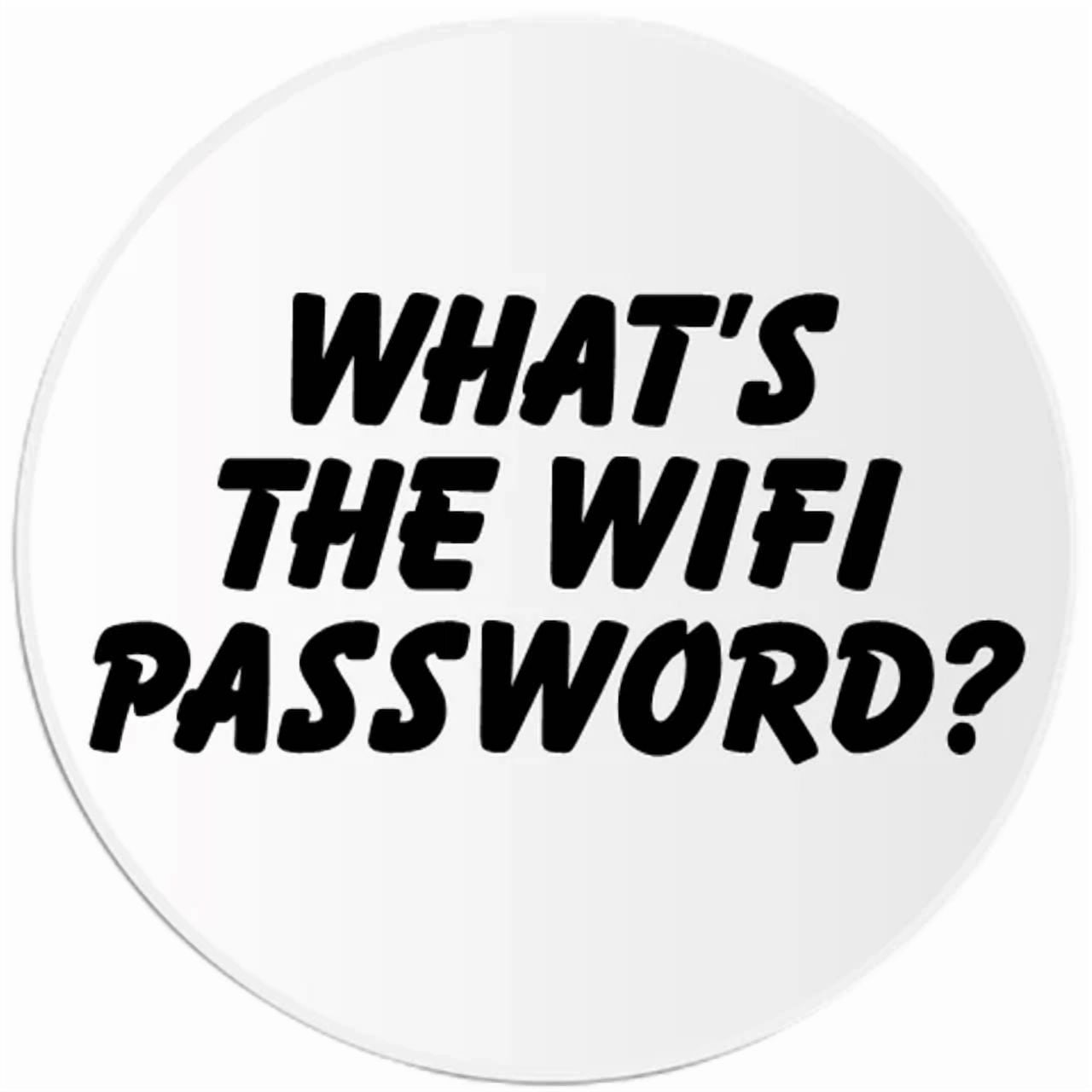 DOPASTICKER What'S The Wifi Password, Internet Phone Decal Water Bottle ...