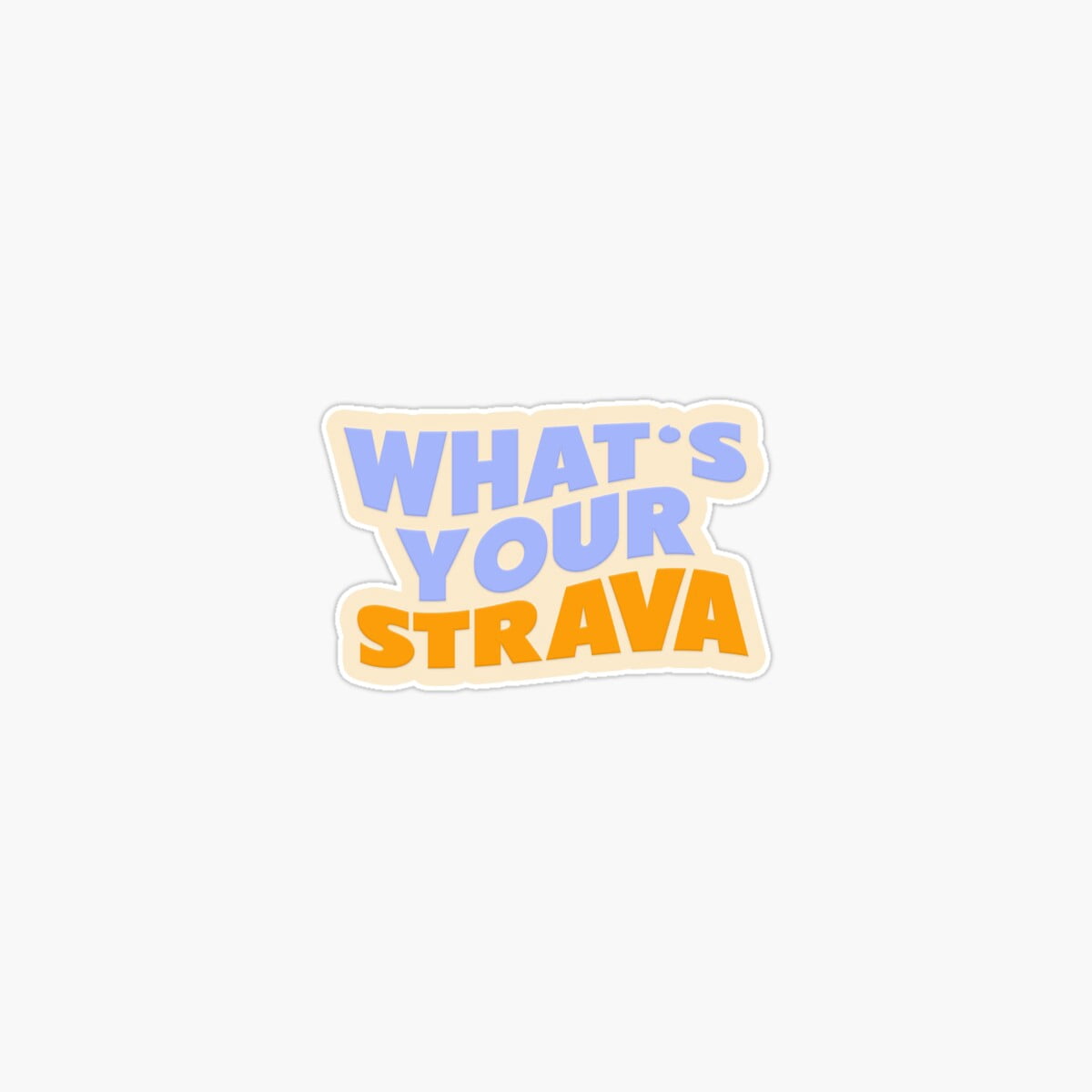 DOPASTICKER What'S Your Strava Pickup Line Sticker, Phone Sticker Car ...