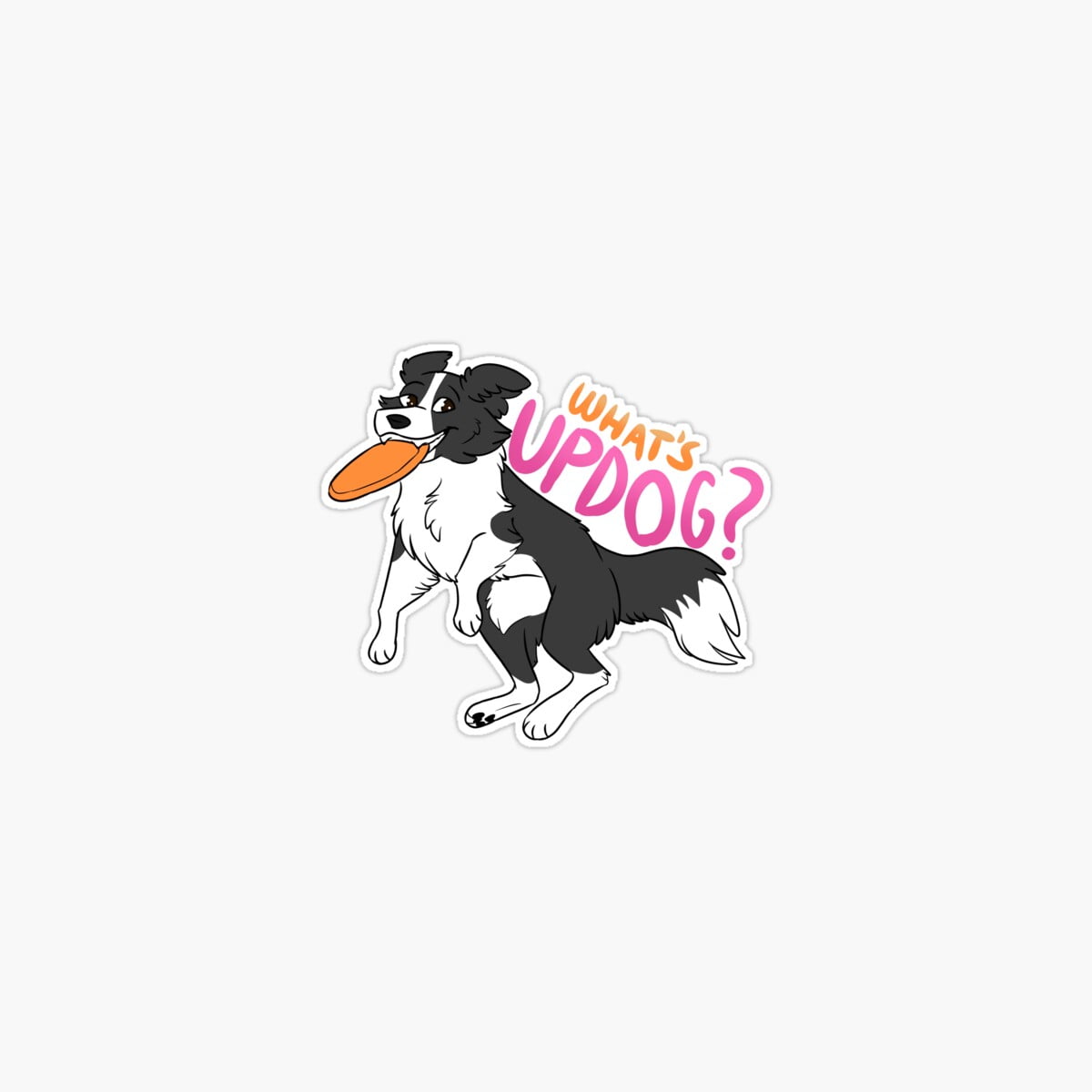 DOPASTICKER Whats Updog? Sticker, Phone Sticker Car Stickers, Birthday ...