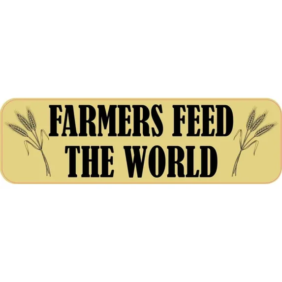 DOPASTICKER Wheat Farmers Feed The World Sticker Car Sticker Phone ...
