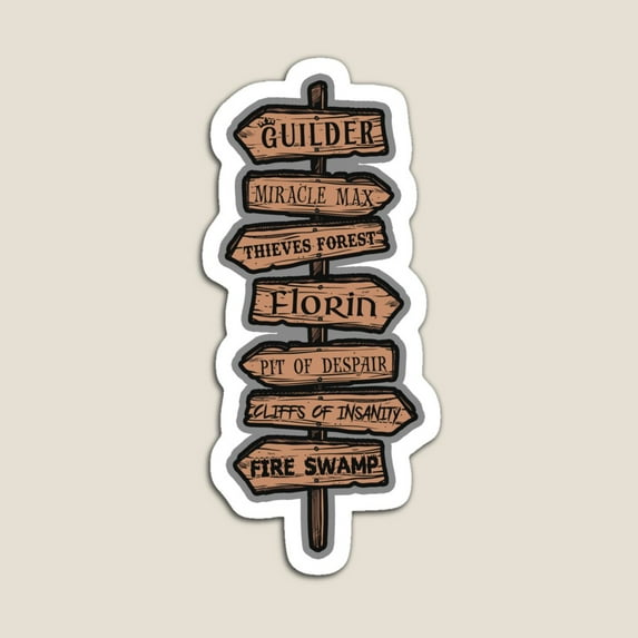 DOPASTICKER Which Way To The Fire Swamp? Sticker Decorative Laptop ...
