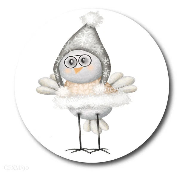 DOPASTICKER Whimsical Chri.Stm.As Winter Birdie Scrapbook Stickers ...