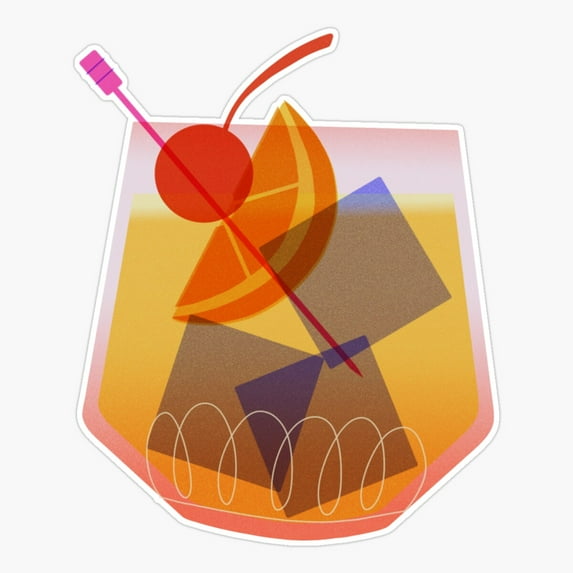 DOPASTICKER Whiskey Sour Cocktail Sticker, Phone Sticker Car Sticker ...