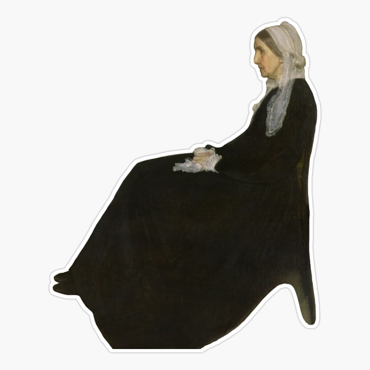 DOPASTICKER Whistler'S Mother By James Mcneill Sticker, Phone Sticker ...