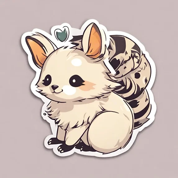 DOPASTICKER White Fox Sticker Phone Decal Water Bottle Stickers, Cars ...