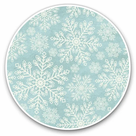 DOPASTICKER White Snowflake Chris.Tmas Snow Cool Gift Decorative Laptop ...