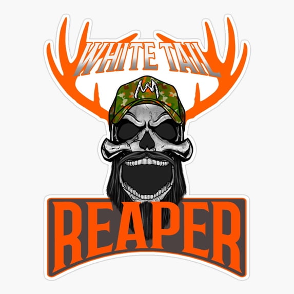 DOPASTICKER White Tail Reaper 2 Sticker, Phone Sticker Water Bottle ...