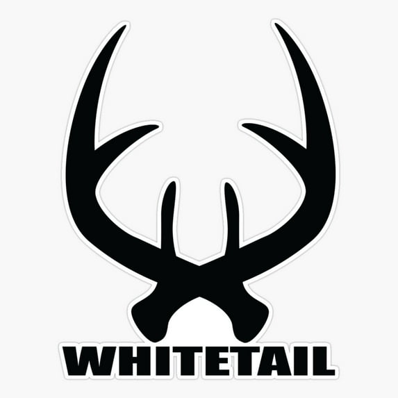 DOPASTICKER Whitetail Antler Sticker Logo Sticker, Phone Sticker Car ...