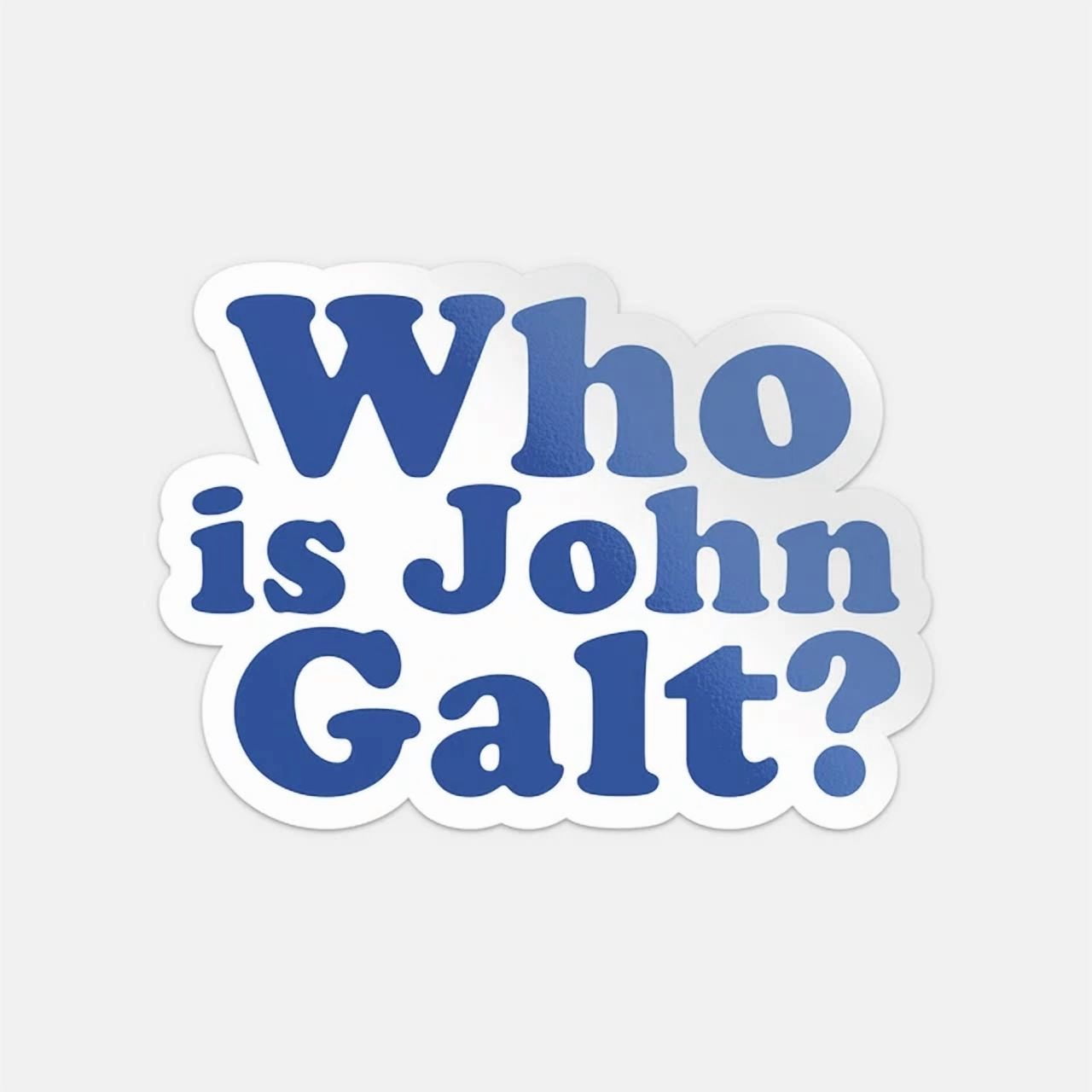 DOPASTICKER Who Is John Galt Sticker Decal Phone Decal Water Bottle ...