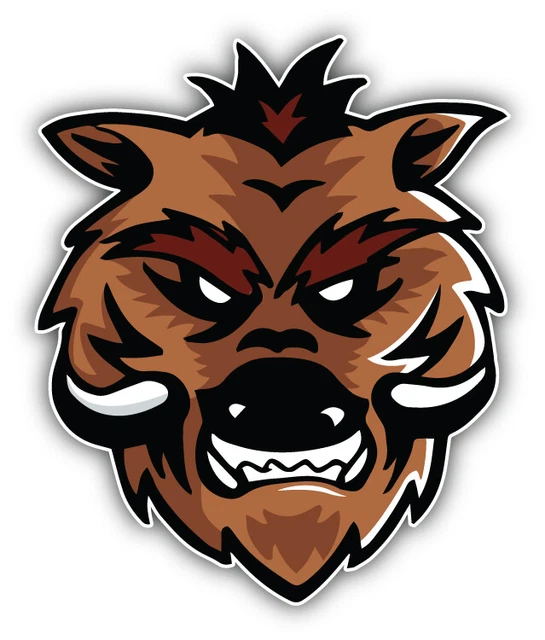 DOPASTICKER Wild Boar Face Mascot Sticker Decal Phone Decal Water ...