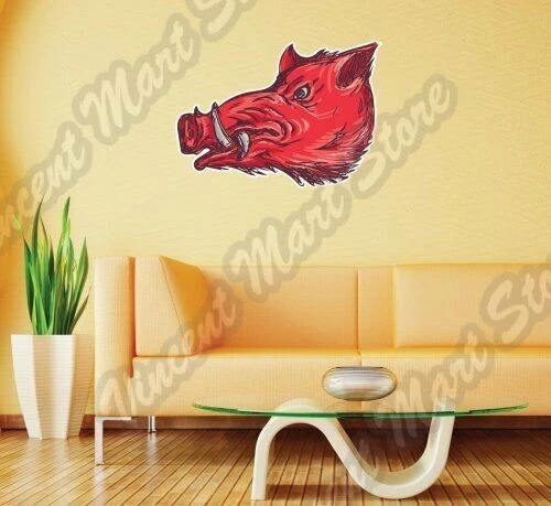 DOPASTICKER Wild Boar Hog Feral Pig Head Razorback Wall Sticker Room ...