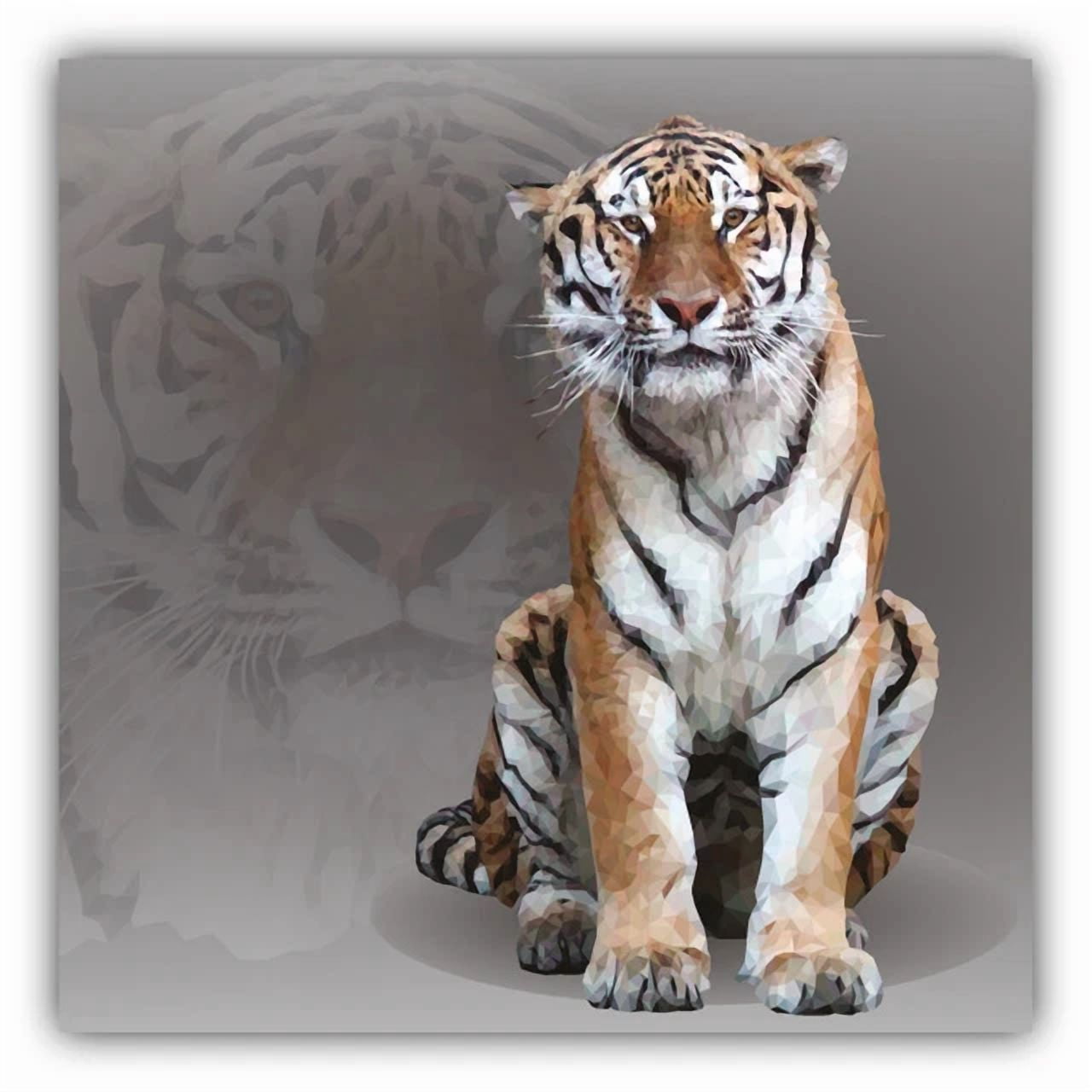 DOPASTICKER Wild Tiger Portrait Sticker Decal Phone Decal Water Bottle ...