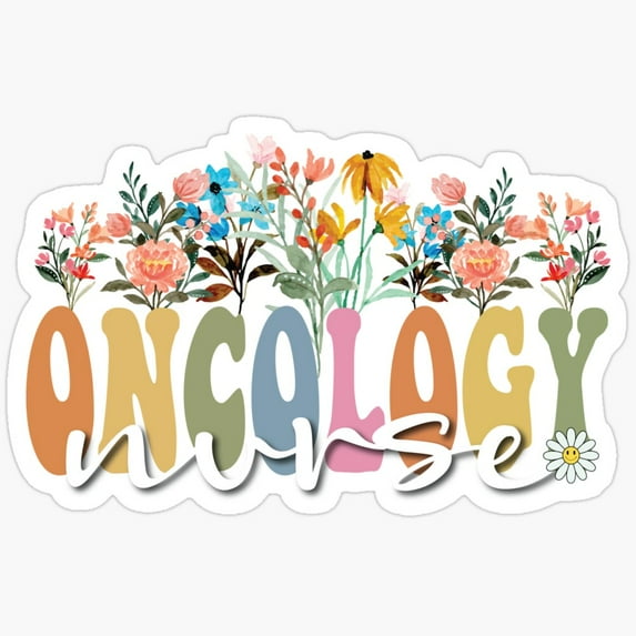 DOPASTICKER Wildflowers Oncology Nurse Life Oncologist Rn Nursing ...