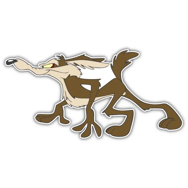 DOPASTICKER Wile Coyote The Road Runner Cartoon Car Window Sticker ...
