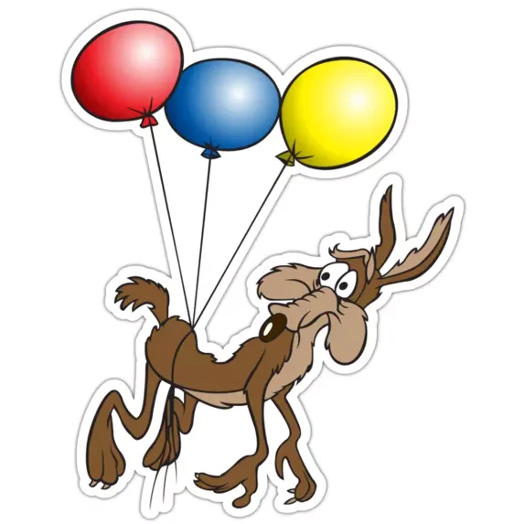 DOPASTICKER Wile Coyote The Road Runner Cartoon Window Sticker Decal ...