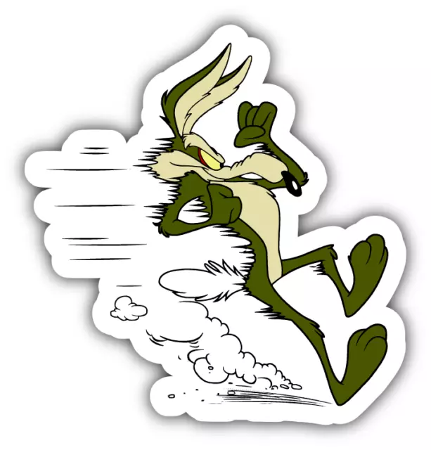 DOPASTICKER Wile E. Coyote Brakes Cartoon Car Sticker Decal Phone Decal ...