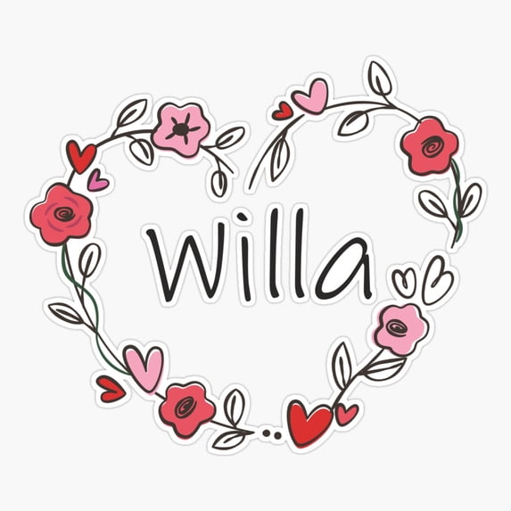 DOPASTICKER Willa Sticker, Phone Sticker Water Bottle Stickers Car ...