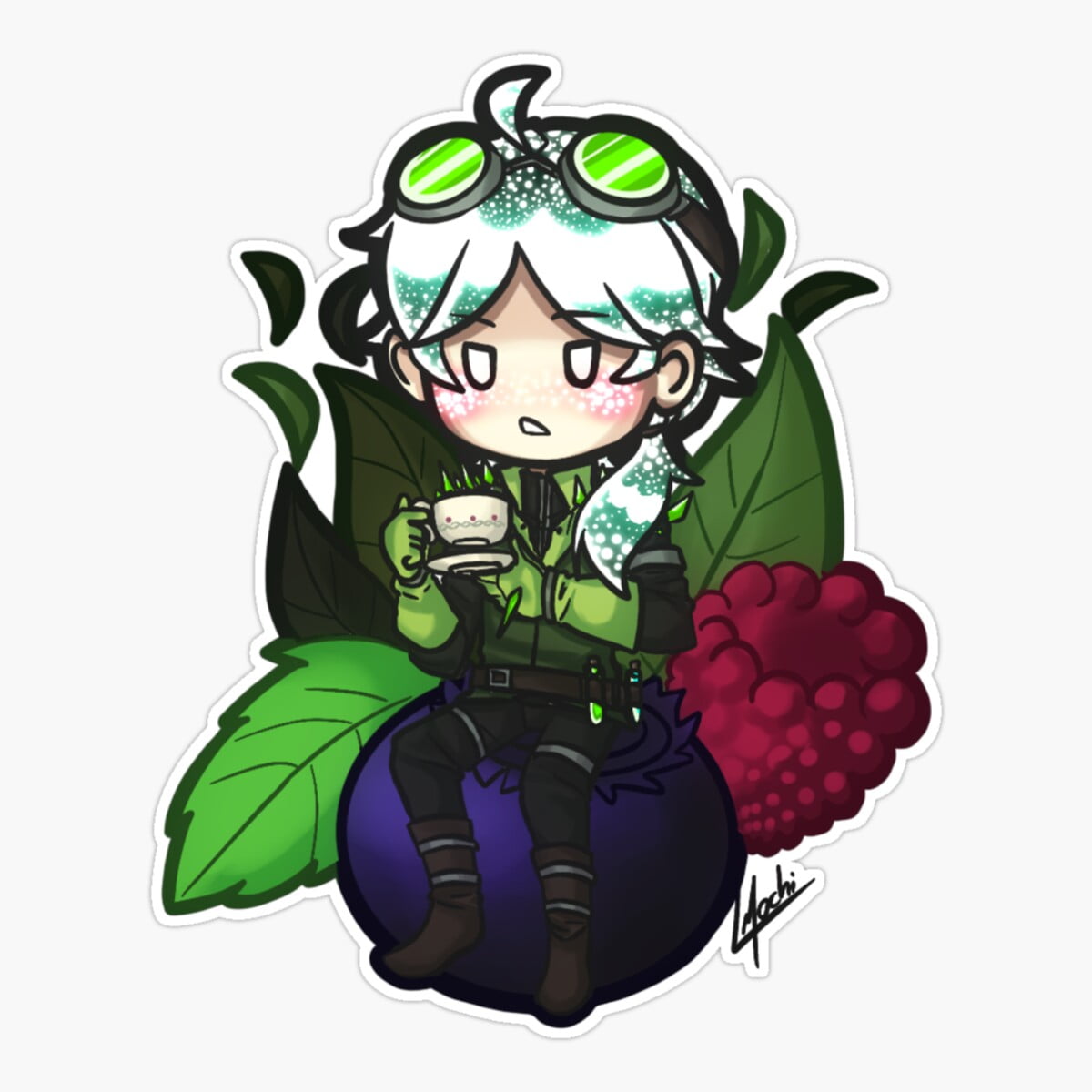 DOPASTICKER Willow Beverage Chibi Sticker, Phone Sticker Car Stickers ...