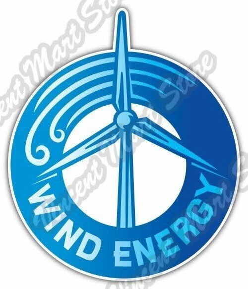 DOPASTICKER Wind Energy Power Electricity Gift Idea Car Sticker Decal ...