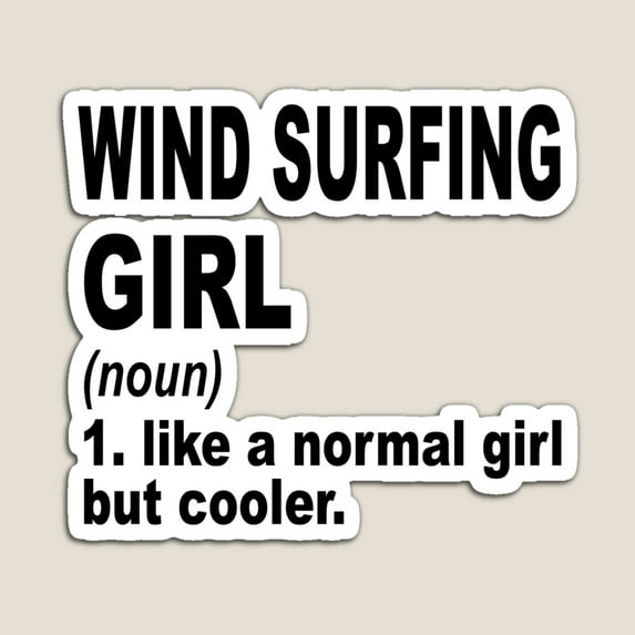 DOPASTICKER Wind Surfing Girl Definition,Wind Surfing Girl Like A ...