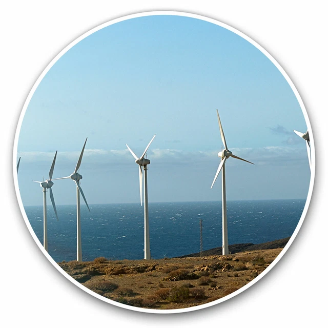 DOPASTICKER Wind Turbine Green Energy Fun Cool Gift Decorative Laptop ...